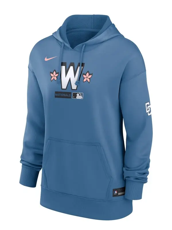Nike Washington Nationals City Connect Therma Mlb Pullover Hoodie - Grey
