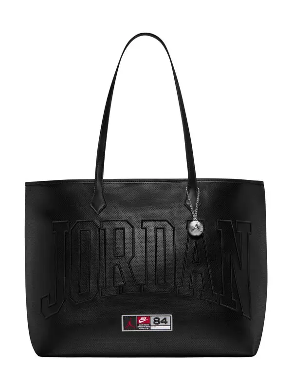 JORDAN Perforated Tote Bag - Black