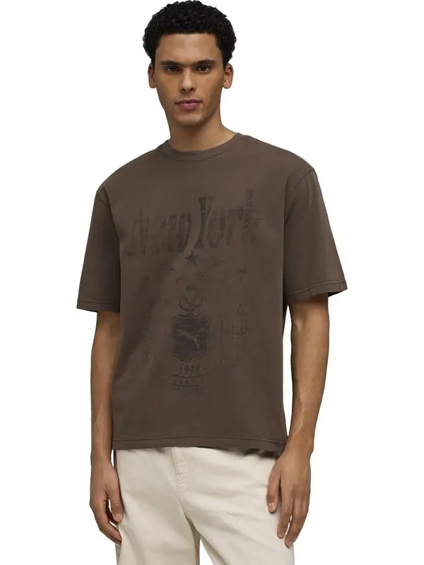 PUMA Wardrobe Essentials Nyc Boxy T-shirt - Brown