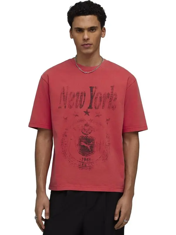 PUMA Wardrobe Essentials Nyc Boxy T-shirt - Red