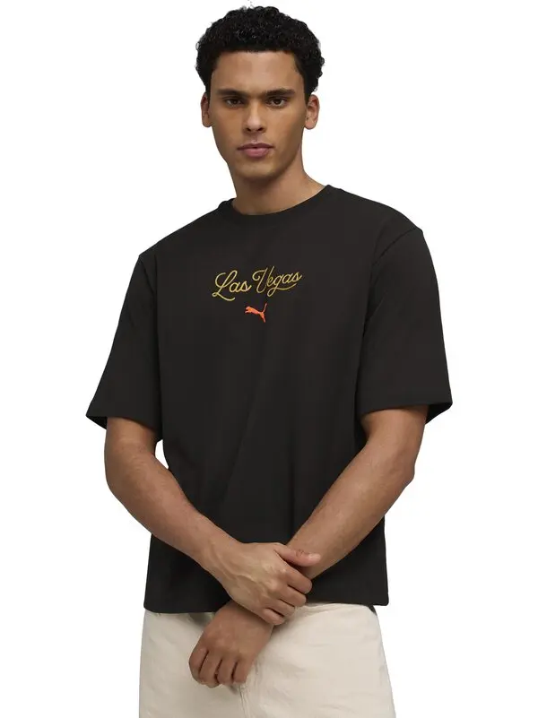 PUMA Wardrobe Essentials Las Vegas Graphic T-shirt - Black