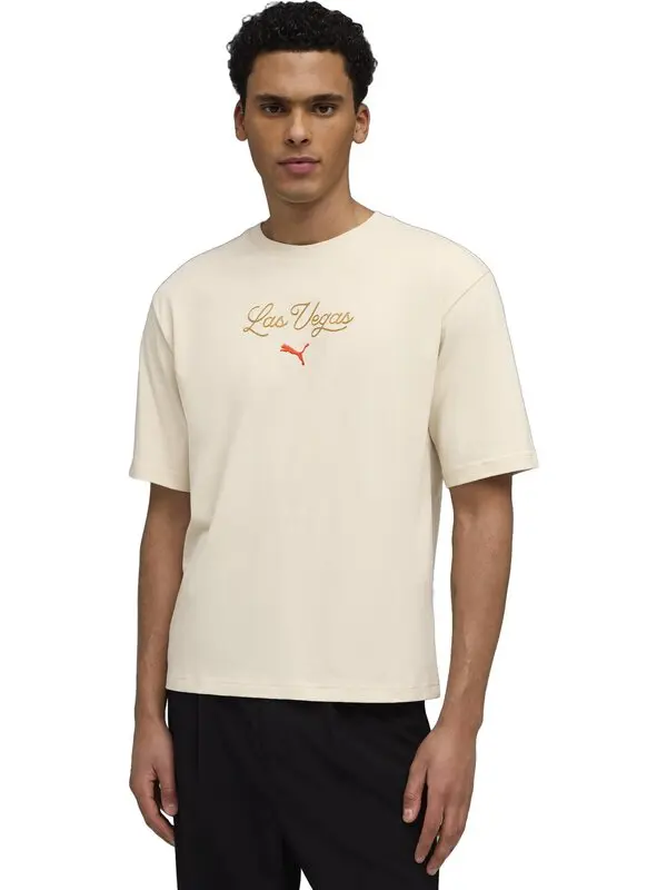 PUMA Wardrobe Essentials Las Vegas Graphic T-shirt - White
