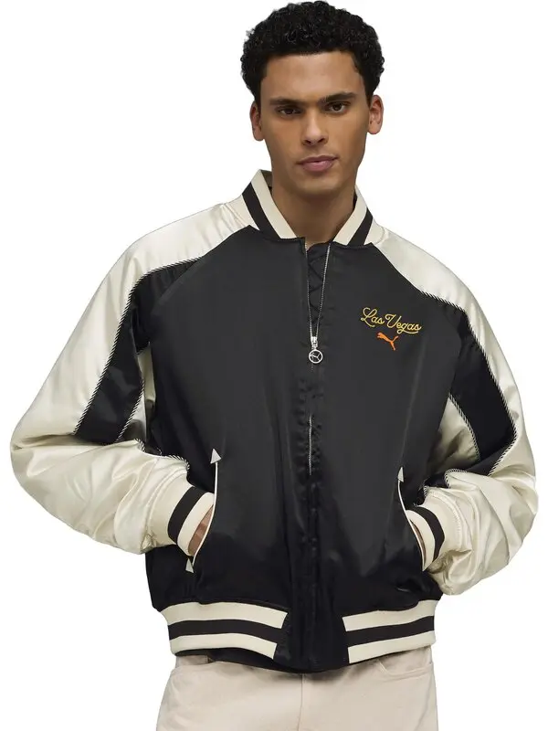 PUMA T7 Las Vegas Bomber Jacket - Black
