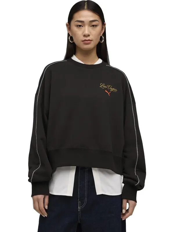 PUMA Wardrobe Essentials Las Vegas Boxy Sweatshirt - Black