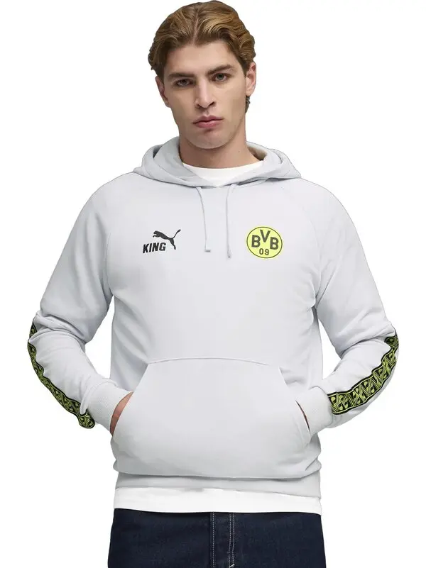 PUMA Borussia Dortmund King Hoodie - Gray