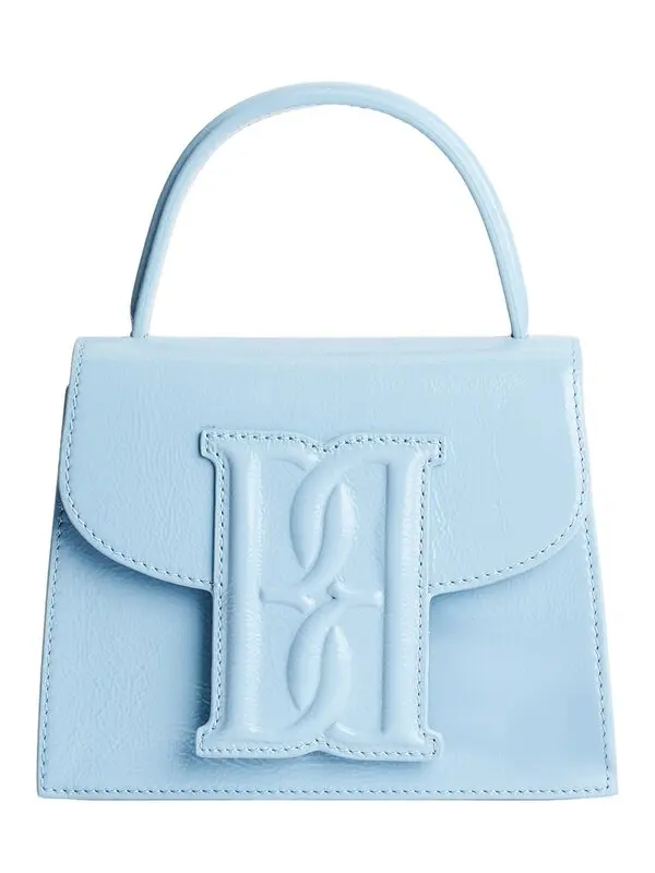 BY MALENE BIRGER Ramil Patent Leather Shoulder Bag - Dream Blue