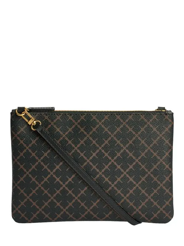 BY MALENE BIRGER Ivy Printed Clutch - Dark Chokolate