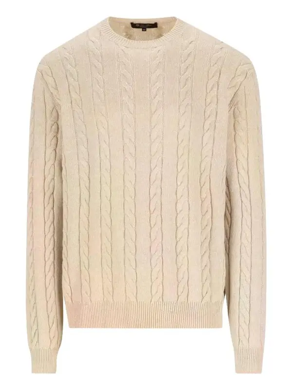 Loro Piana Cable-knit Cashmere Sweater - Neutrals