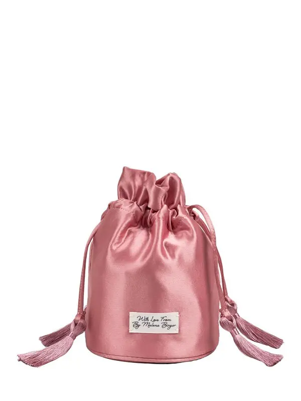 BY MALENE BIRGER Landinna Satin Bucket Bag - Pink Rose