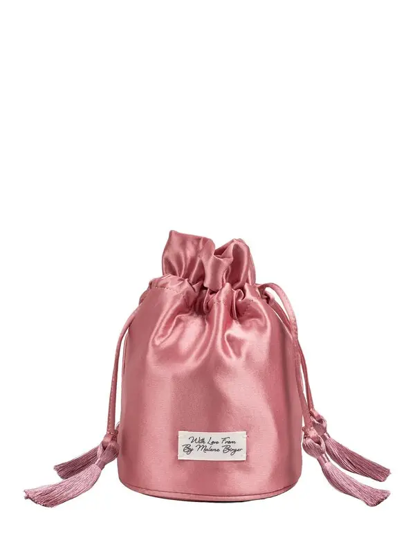 BY MALENE BIRGER Landinna Satin Bucket Bag - Pink Rose