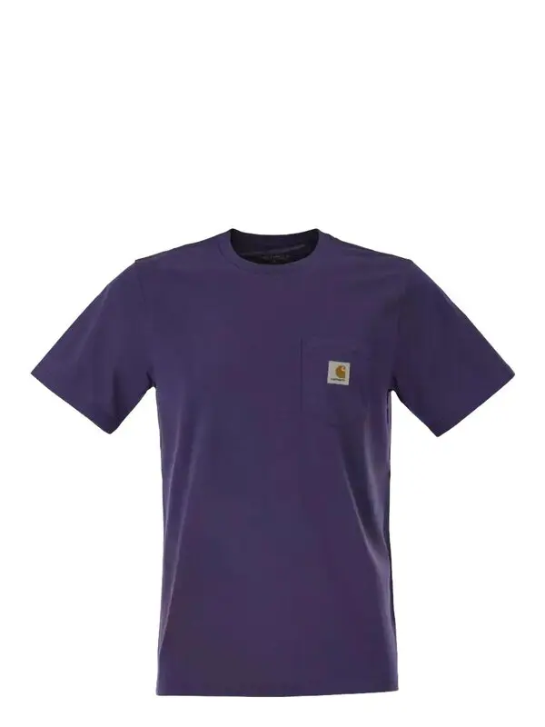 Carhartt Work In Progress Pocket Cotton T-shirt - Purple