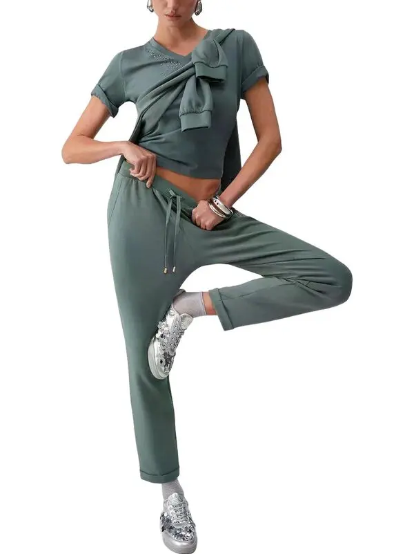 Liu Jo Logo-detail Trousers - Green