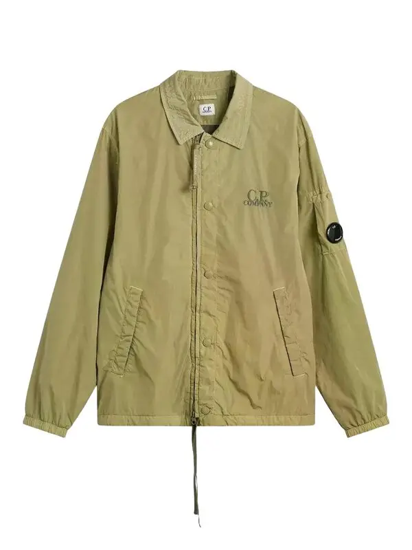 C.P. COMPANY Logo-embroidered Shirt Jacket - Green