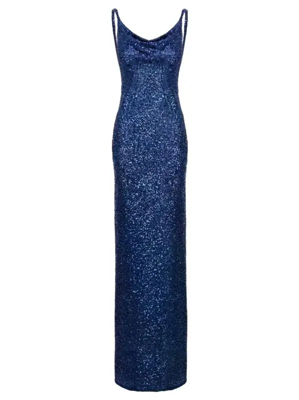 ROSERRY Margot Sequined Gown - Blue