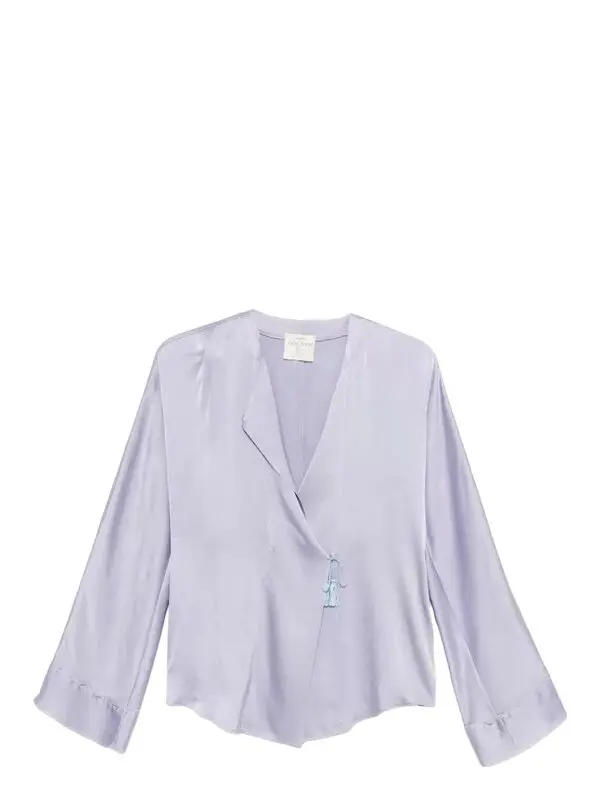 FORTE_FORTE Tasseled Blouse - Purple