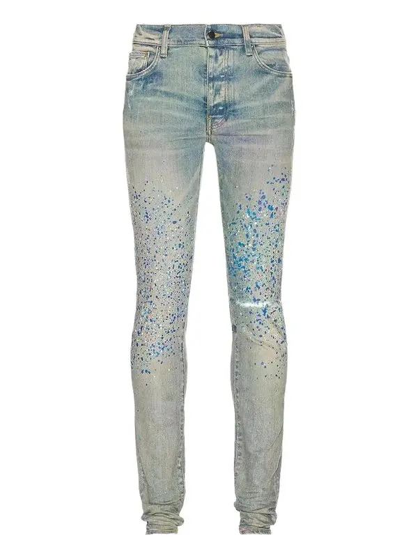Amiri Embellished Jeans - Blue