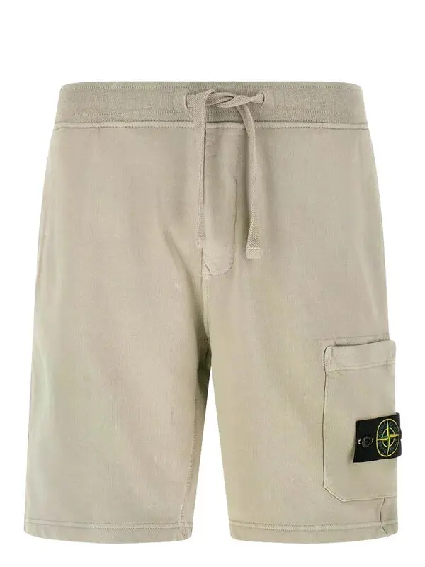 Stone Island Logo-badge Bermuda Shorts - Neutrals