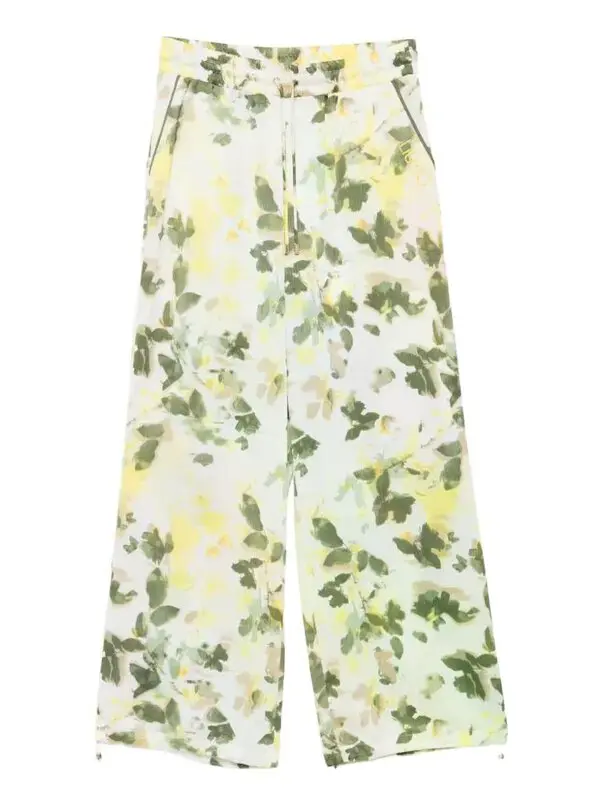 Liu Jo Floral-print Trousers - Green