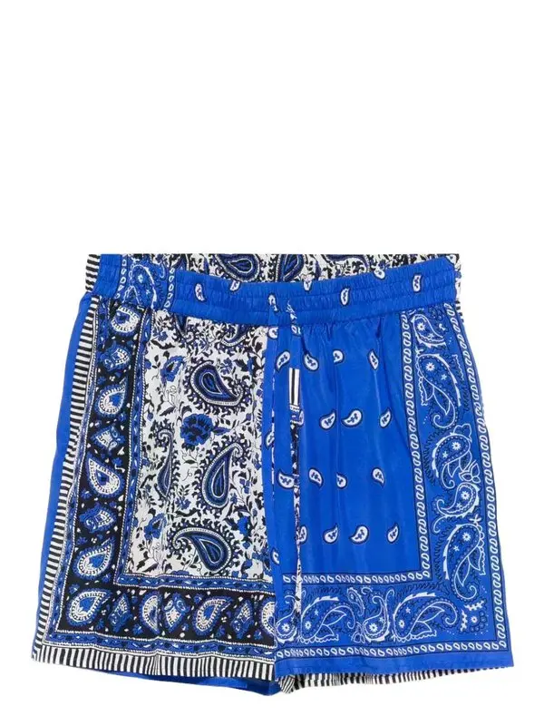 P.a.r.o.s.h Paisley Print Shorts - Blue