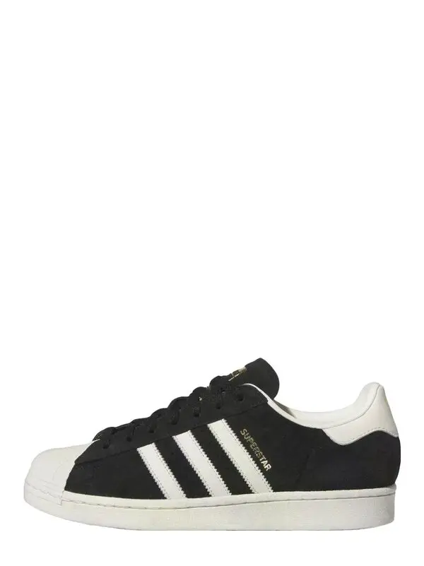 Adidas Superstar Striped Sneakers - Black