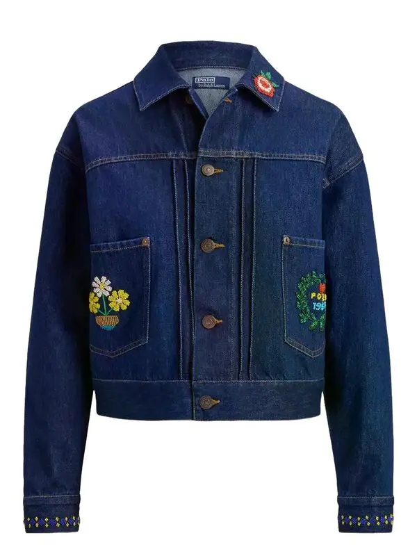 Polo Ralph Lauren Bead-embellished Denim Jacket - Blue