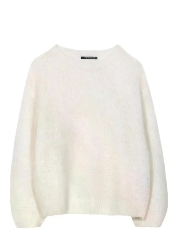 LUISA CERANO Open-knit Sweater - Neutrals
