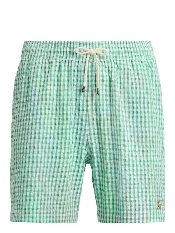 Polo Ralph Lauren Gingham Swim Shorts - Green