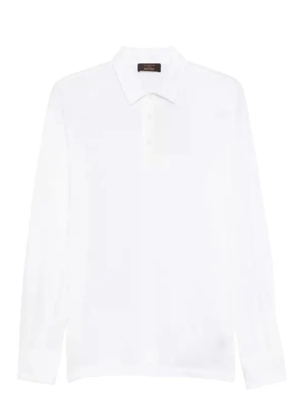 ZANONE Long-sleeve Polo Shirt - White