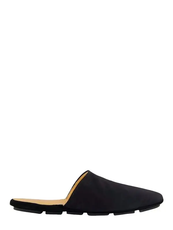 TOM FORD Flat Leather Slippers - Black