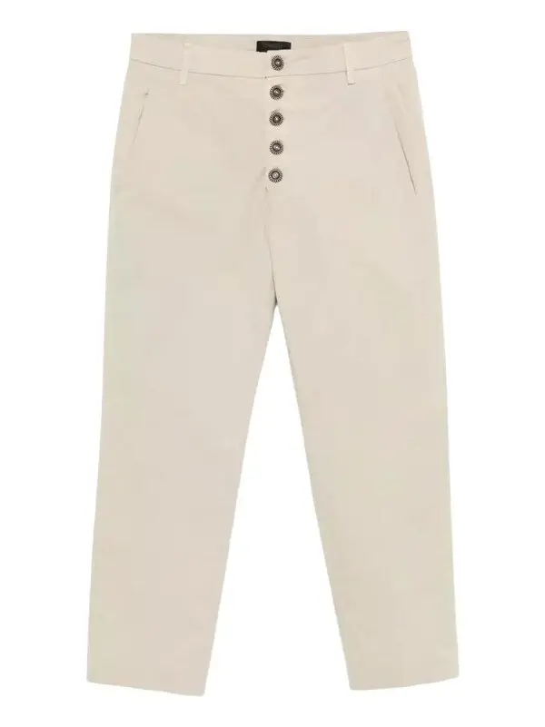 DONDUP Buttoned Trousers - Neutrals