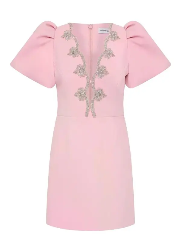 Rebecca Vallance Harlynn Embellished Mini Dress - Pink