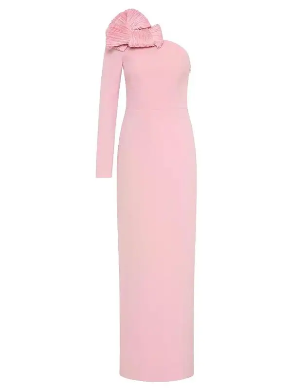 Rebecca Vallance Evolet Pleated One-shoulder Dress - Pink