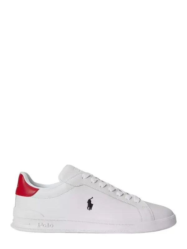 Polo Ralph Lauren Logo Leather Trainers - White