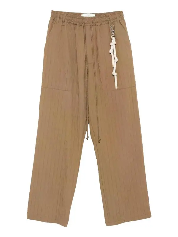 SONG FOR THE MUTE Drawstring Trousers - Brown