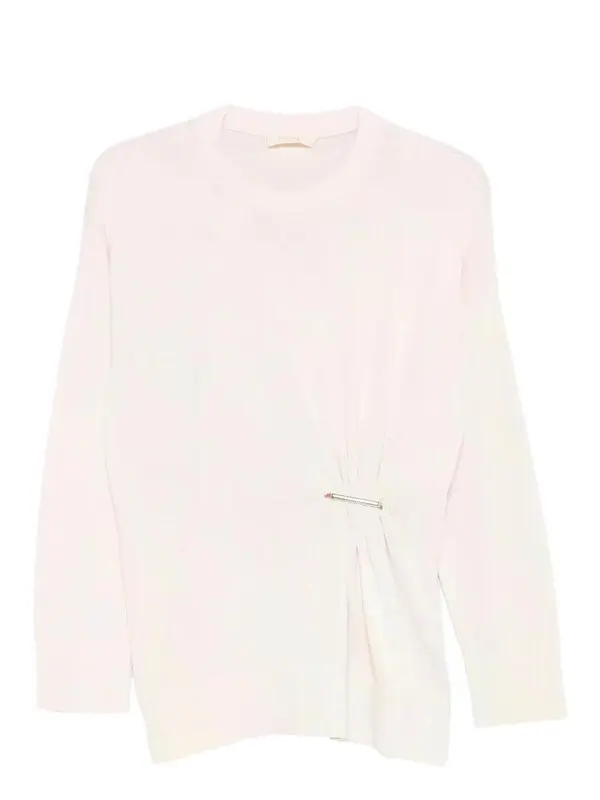 TWINSET Gathered Detail Sweater - Pink