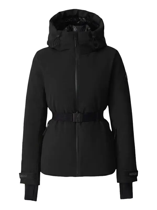 Mackage Down Ski Jacket With Belt - Black