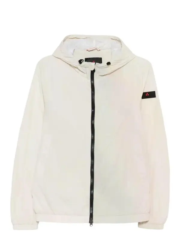Peuterey Hooded Zip-up Jacket - White