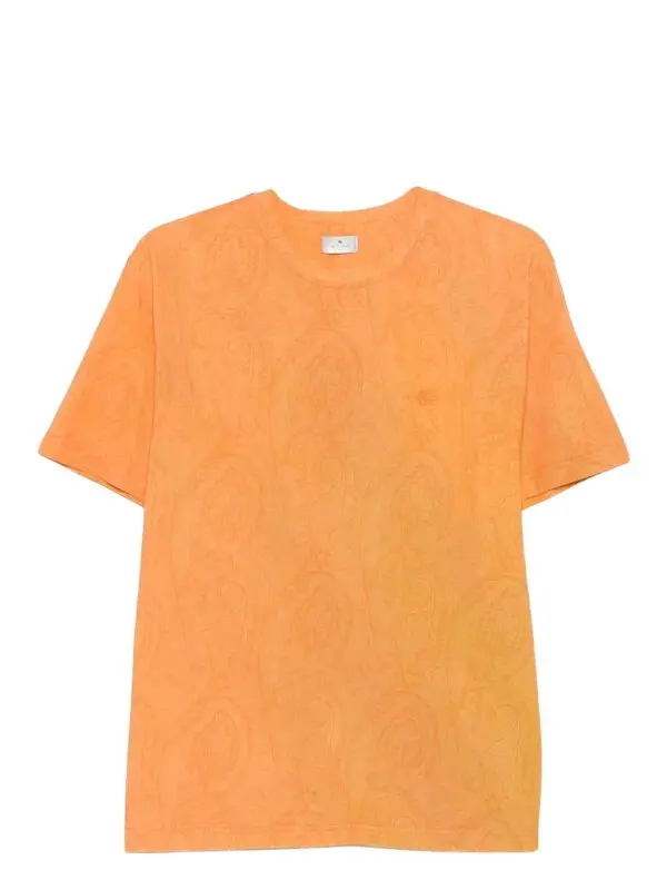 Etro Paisley-print T-shirt - Orange