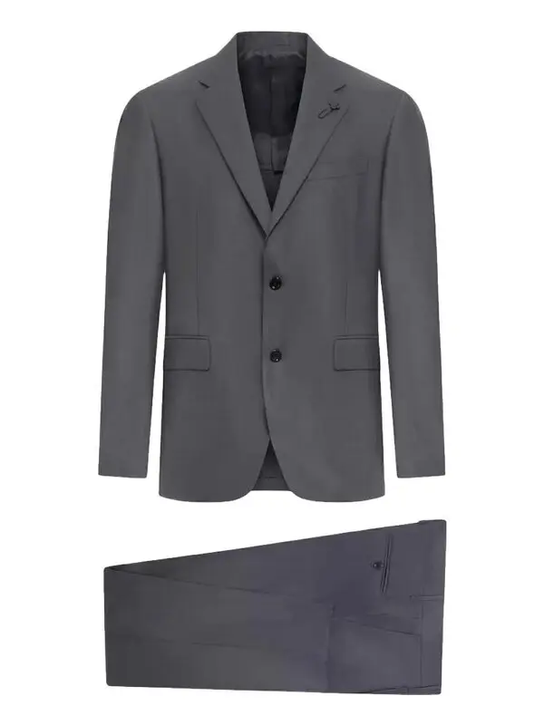 LARDINI Single-breasted Tailored Suit - Grey