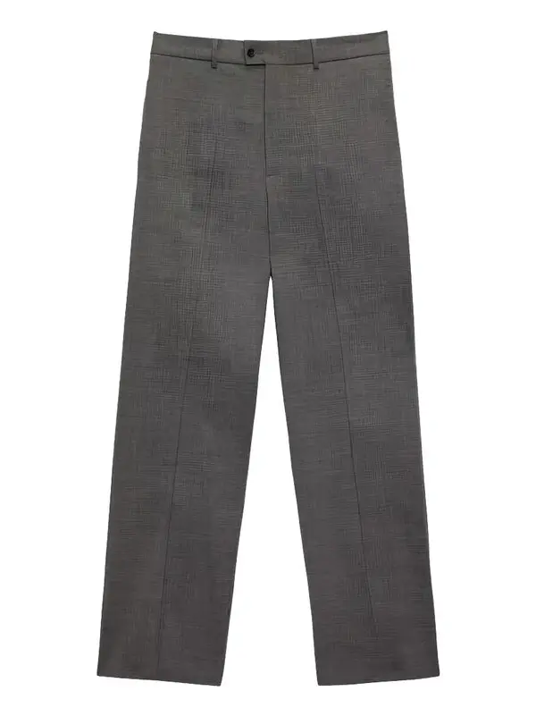 MSGM Button Tailored Trousers - Grey