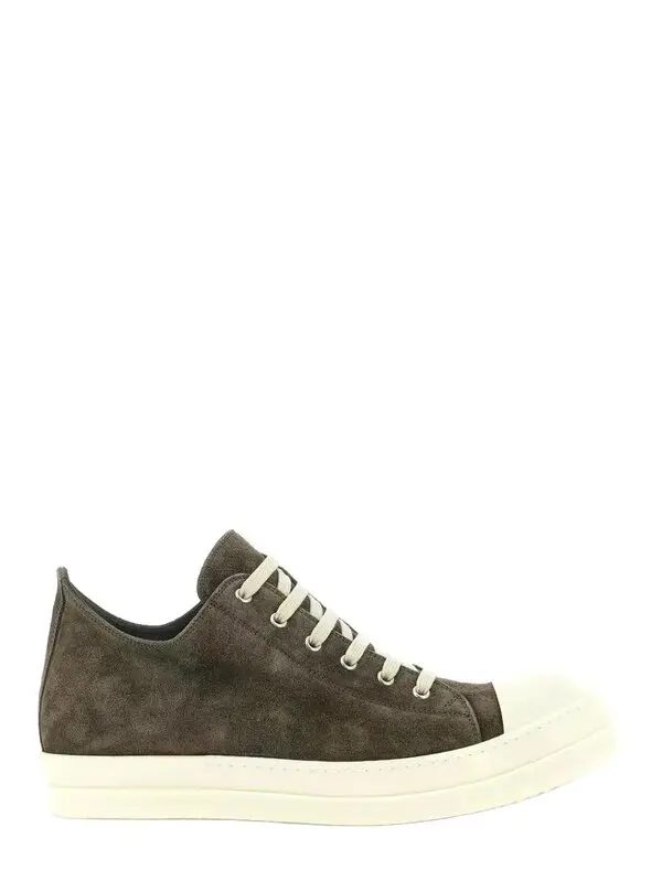 Rick Owens Low Suede Sneakers - Grey
