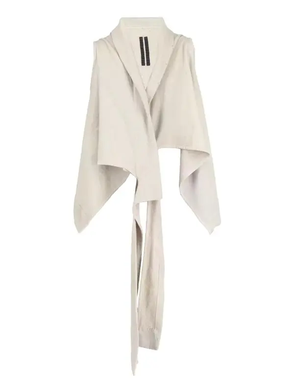 Rick Owens Asymmetric Vest - Neutrals