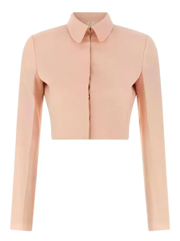 Alberta Ferretti Tropical Long Sleeve Shirt - Pink