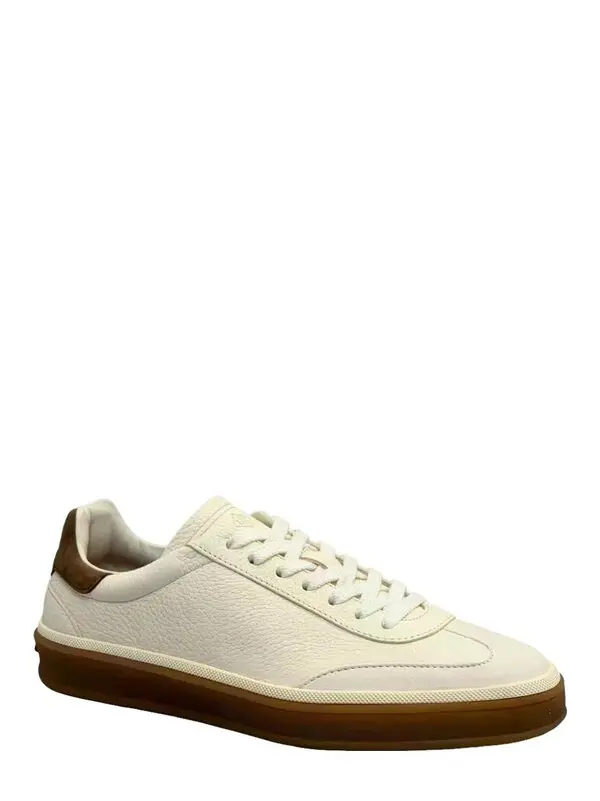 Loro Piana Tennis Walk Leather Sneakers - Neutrals