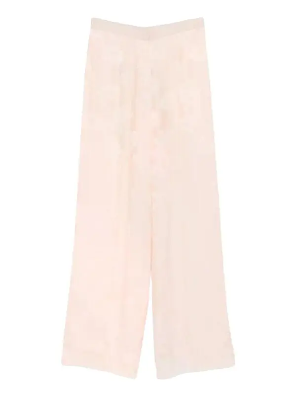 FORTE_FORTE Floral-print Trousers - Pink