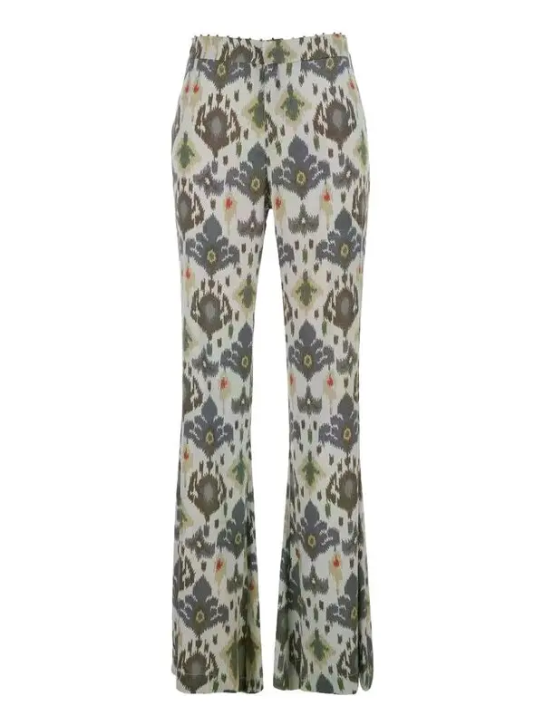 BAZAR DELUXE Patterned Trousers - Neutrals