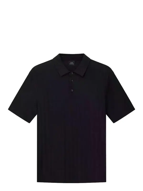 Armani Exchange Short-sleeve Polo Shirt - Black