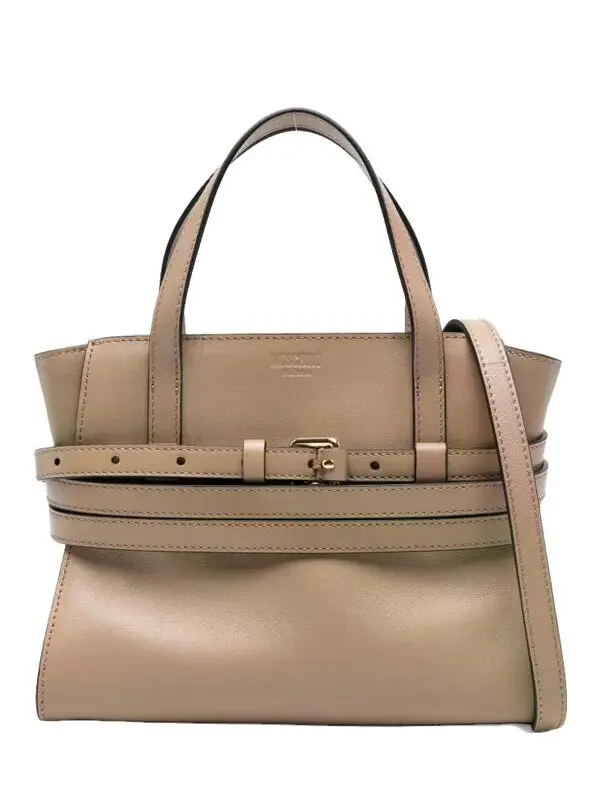 Moschino Buckle-strap Tote Bag - Neutrals
