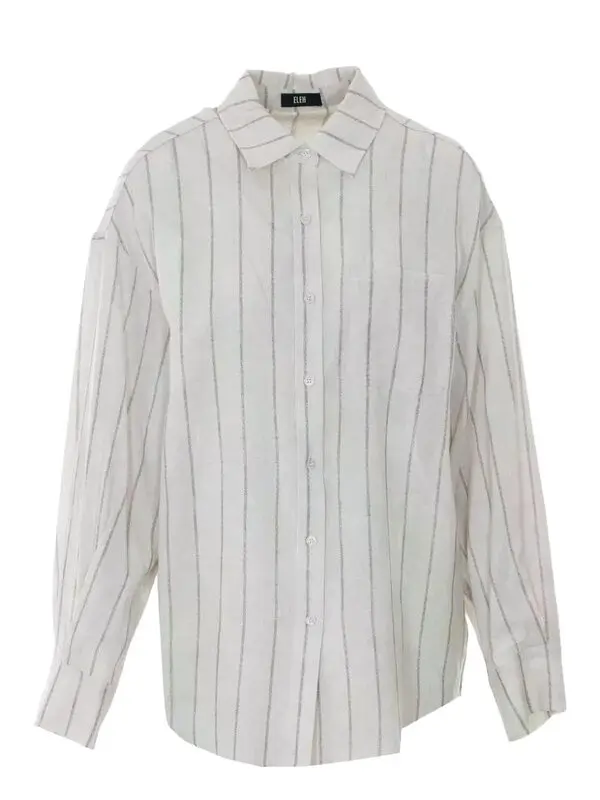 ELEH Striped Shirt With Chest Pocket - Neutrals