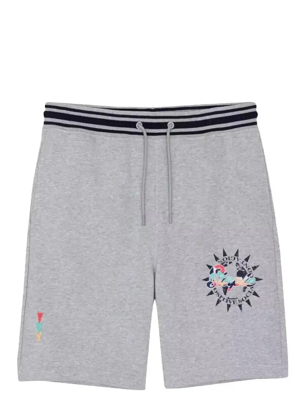 STAPLE Logo-detail Track Shorts - Grey